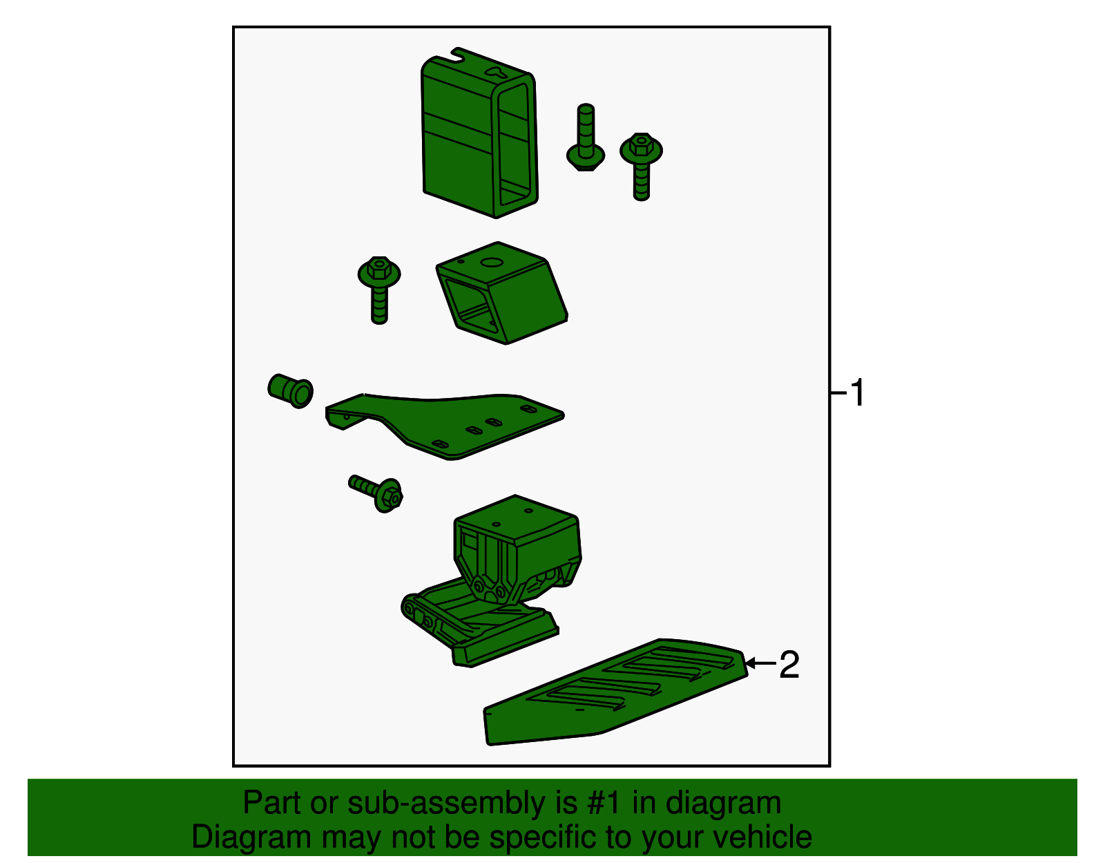 OEM GM Driver Side Assist Step For 2016-2018 GM - Part No. 84378779 ...