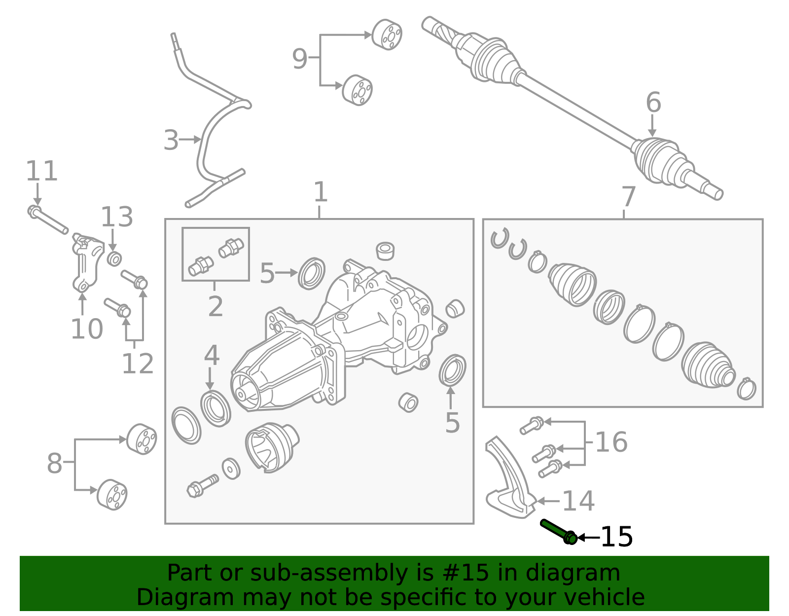 2008-2019 Ford Differential Housing Bolt -W708748-S439 | TascaParts.com