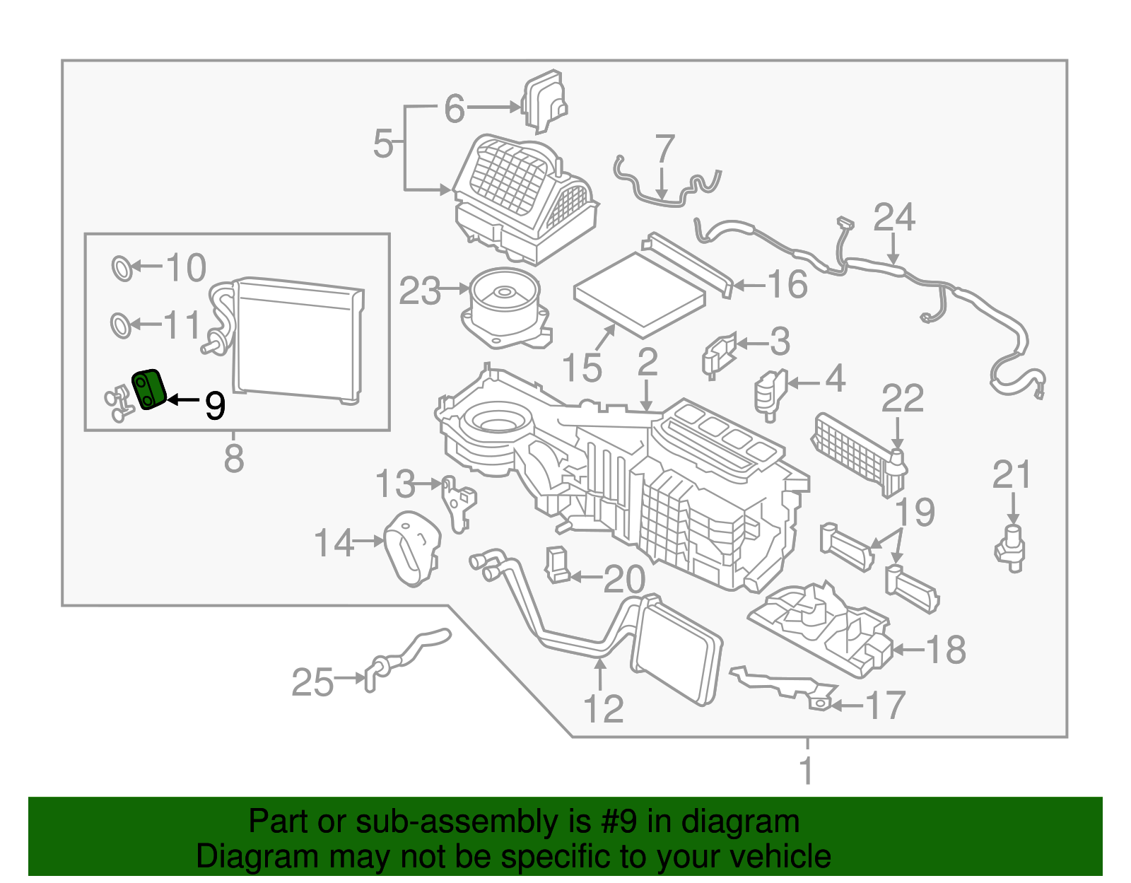 2016-2018 Nissan Expansion Valve 92200-3JC0A | Nissan Parts Central