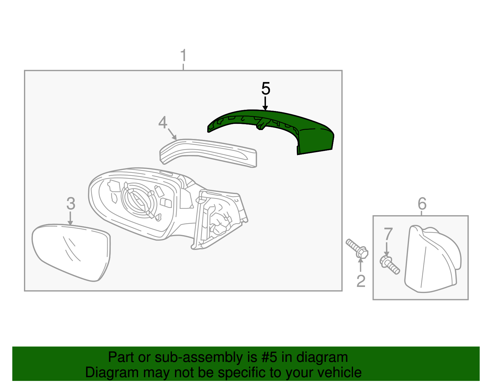 Hyundai - 87626-D3000 - Mirror Cover - 2016-2021 Hyundai Tucson | OEM ...
