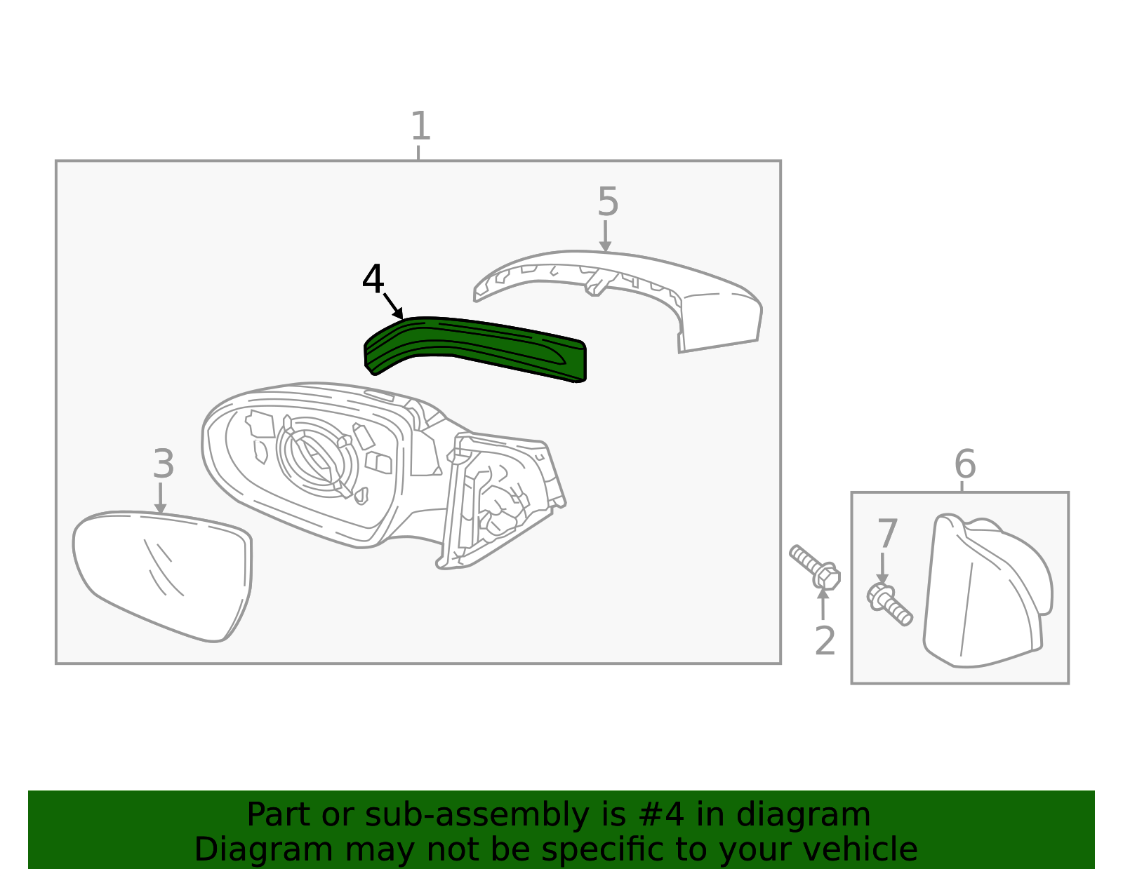 2016-2021 Hyundai Tucson Signal Lamp 87613-D3000 | QuirkParts