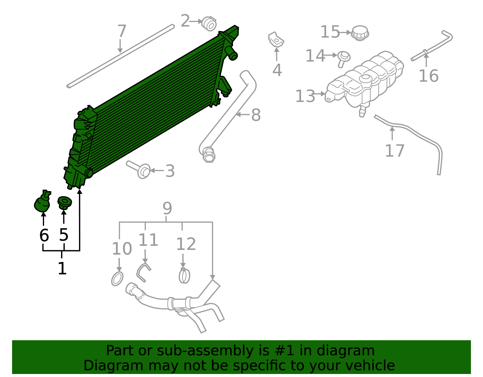 2024-2025 Ford F-150 Radiator RL3Z-8005-C | Miracle Ford Parts