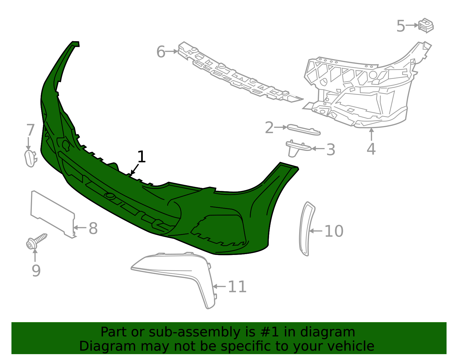 51118099900 - 2019-2022 BMW Bumper Cover (51-11-8-099-900) | BMW of ...