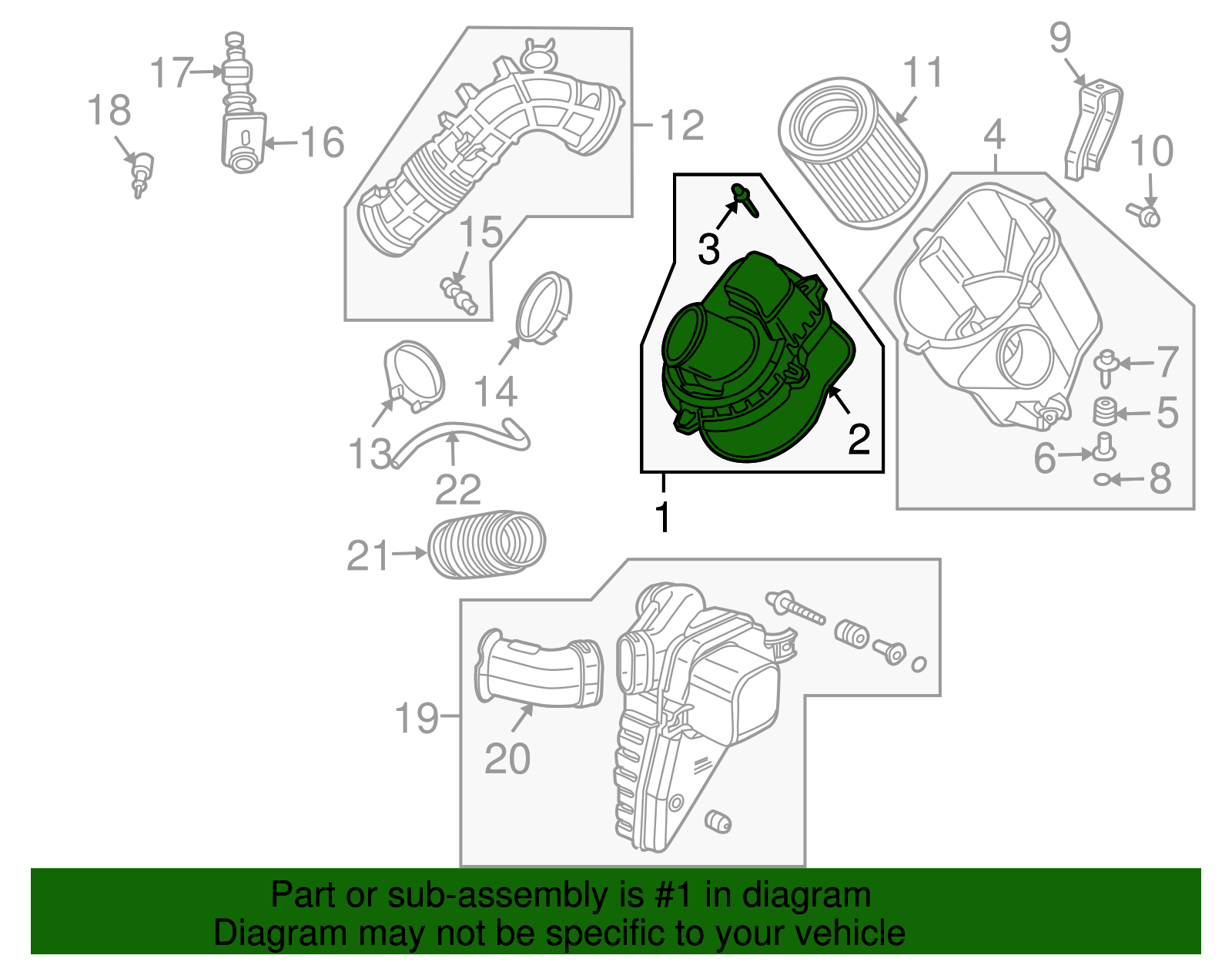 17202-PZD-A00 - Upper Cover 2003-2006 Honda Element | Honda Parts Online