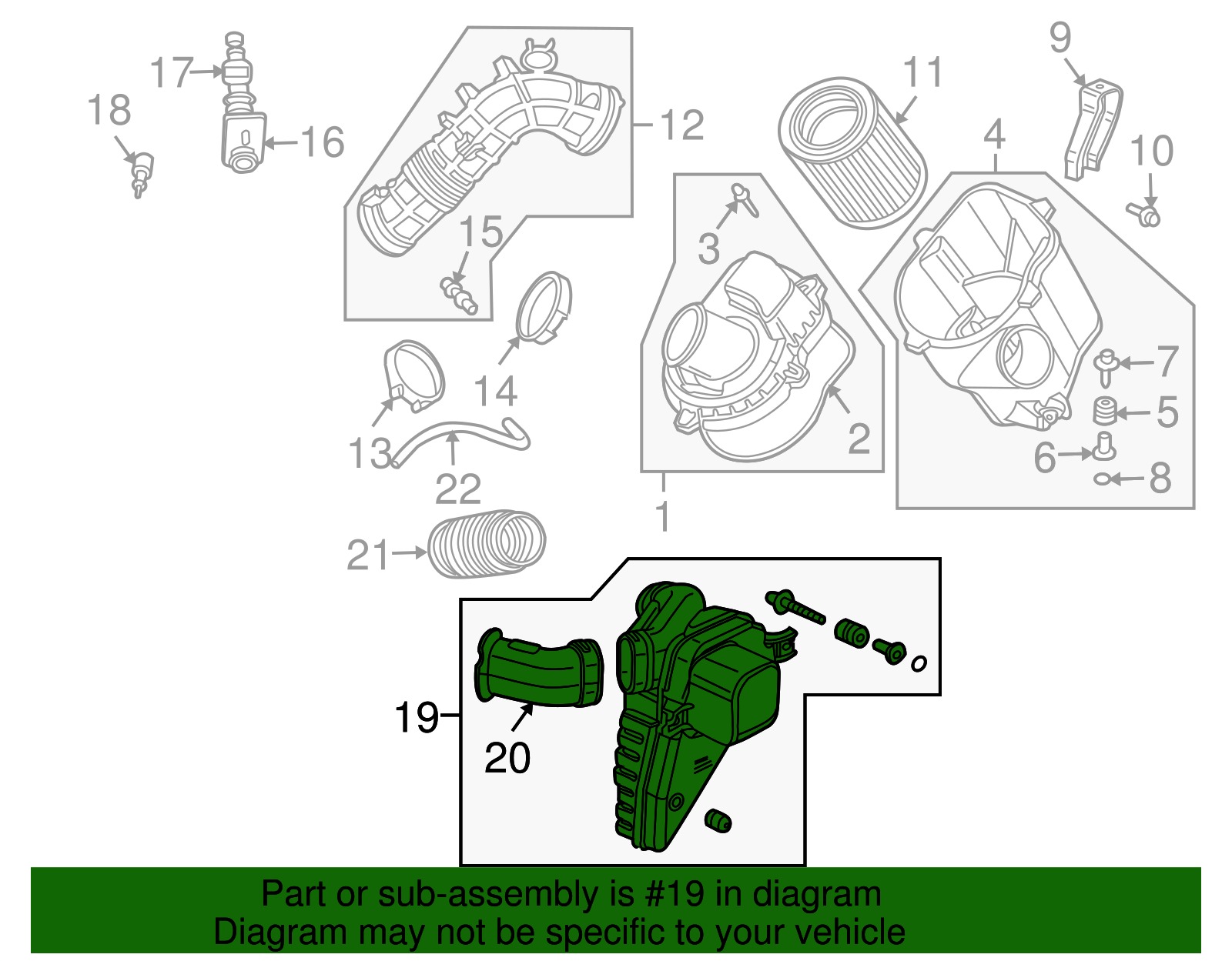 17230-PZD-305 - Resonator Assembly 2003-2006 Honda Element | Honda ...