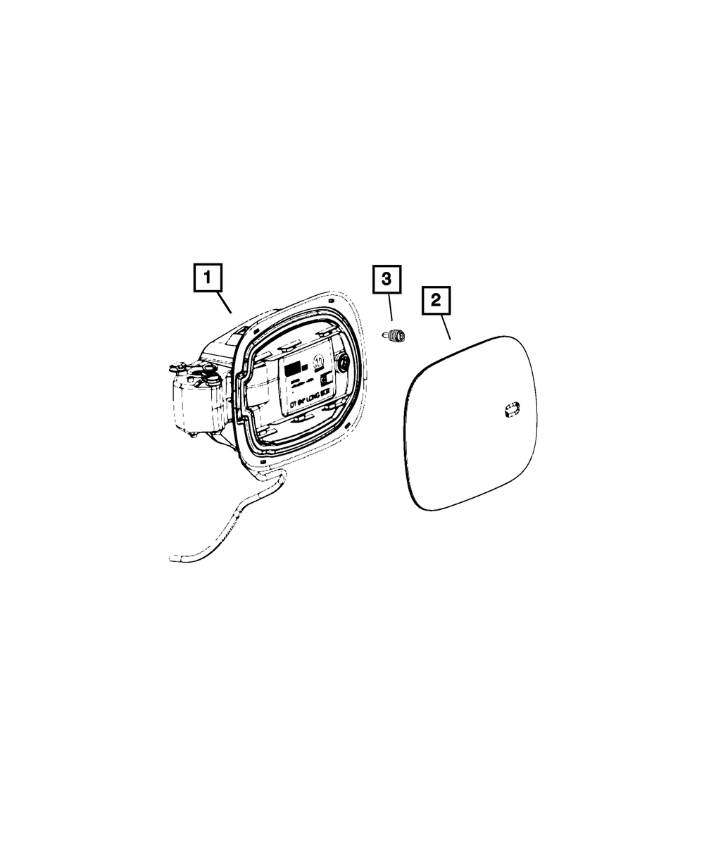 68347151AD - Fuel Filler Housing The Official Mopar eStore