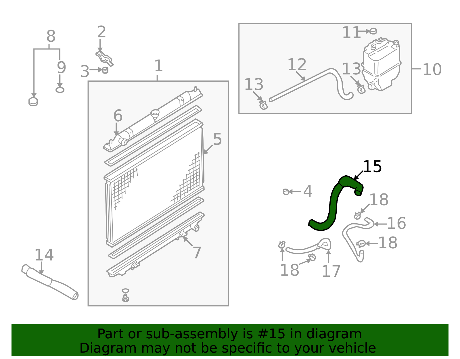 21503-5Y700 - Lower Hose 2002-2003 Nissan Maxima | Official Nissan ...