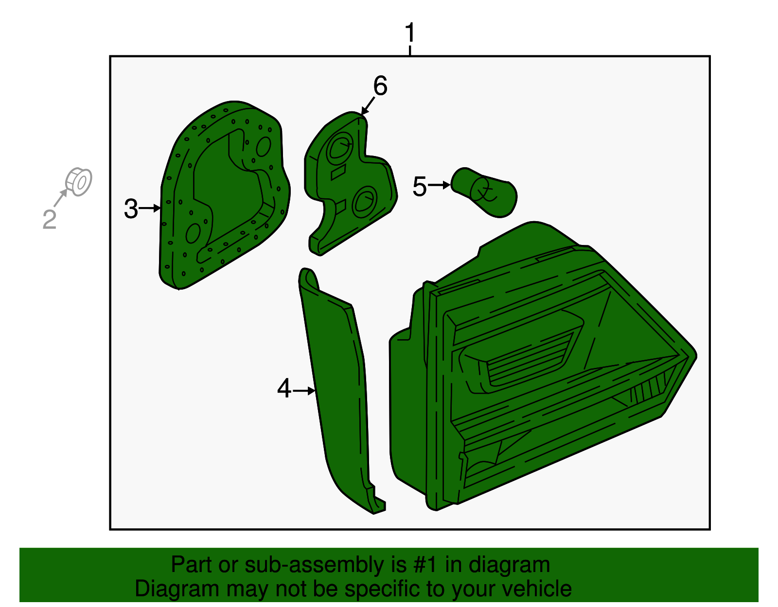 2018-2020 Volkswagen Atlas Backup Lamp 3CN-945-308-A | VW Direct Auto Parts