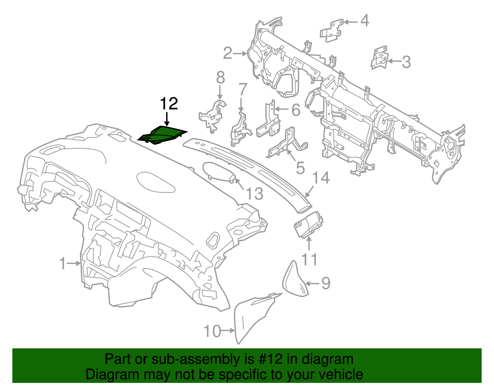 28177-1JA1C - 2011-2017 Nissan Quest - Speaker Grille | Anicra Nissan Parts