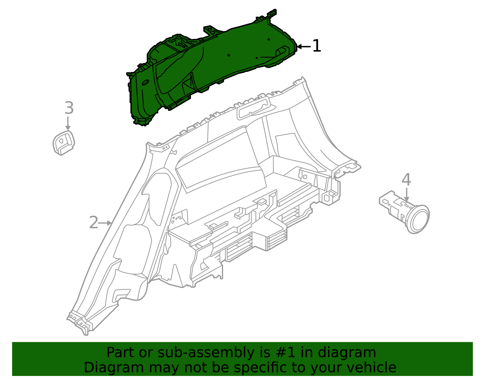 76935-6RA1A - Upper Quarter Trim 2021 Nissan Rogue | Official Nissan ...