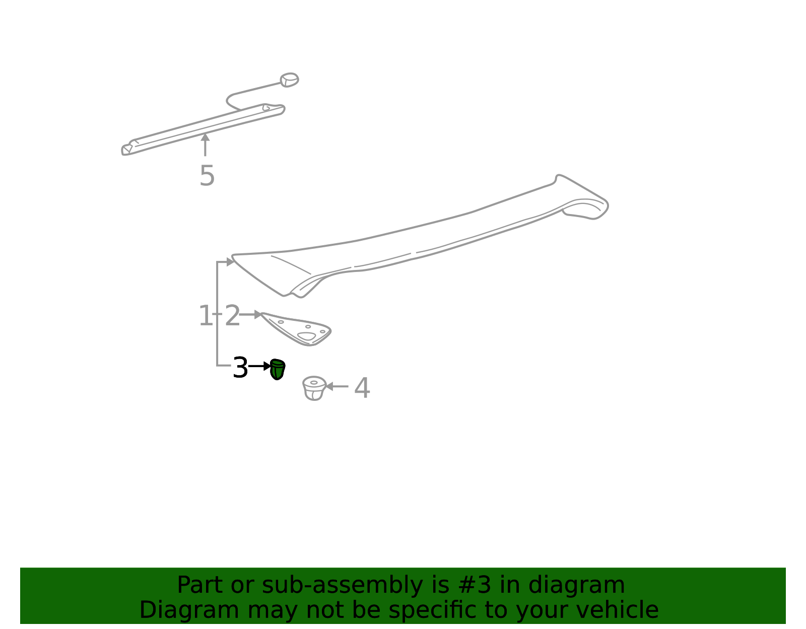 Genuine Official Toyota Spoiler Assembly Clip part# 76879-12040 for ...
