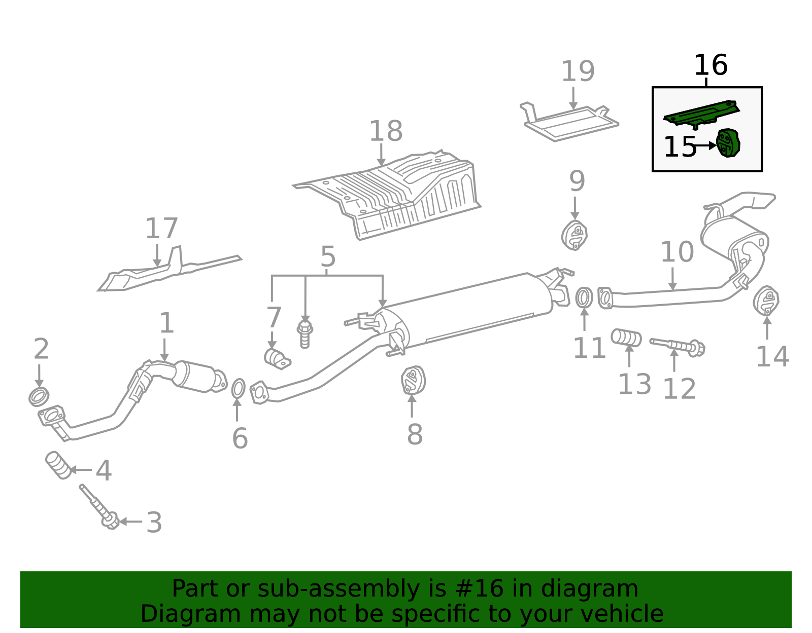 17575-36030 - High-Quality Exhaust System Hanger Bracket for 2015-2021 ...