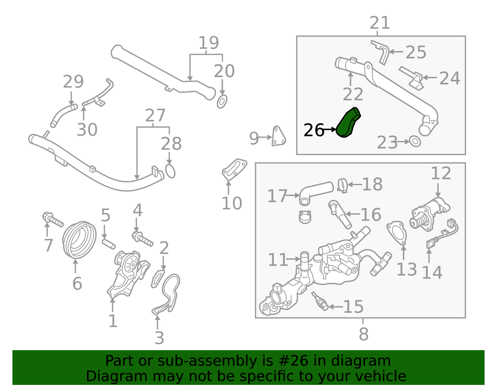 2010-2020 Hyundai Inlet Pipe Bracket 25451-3C700 | MotorMotor