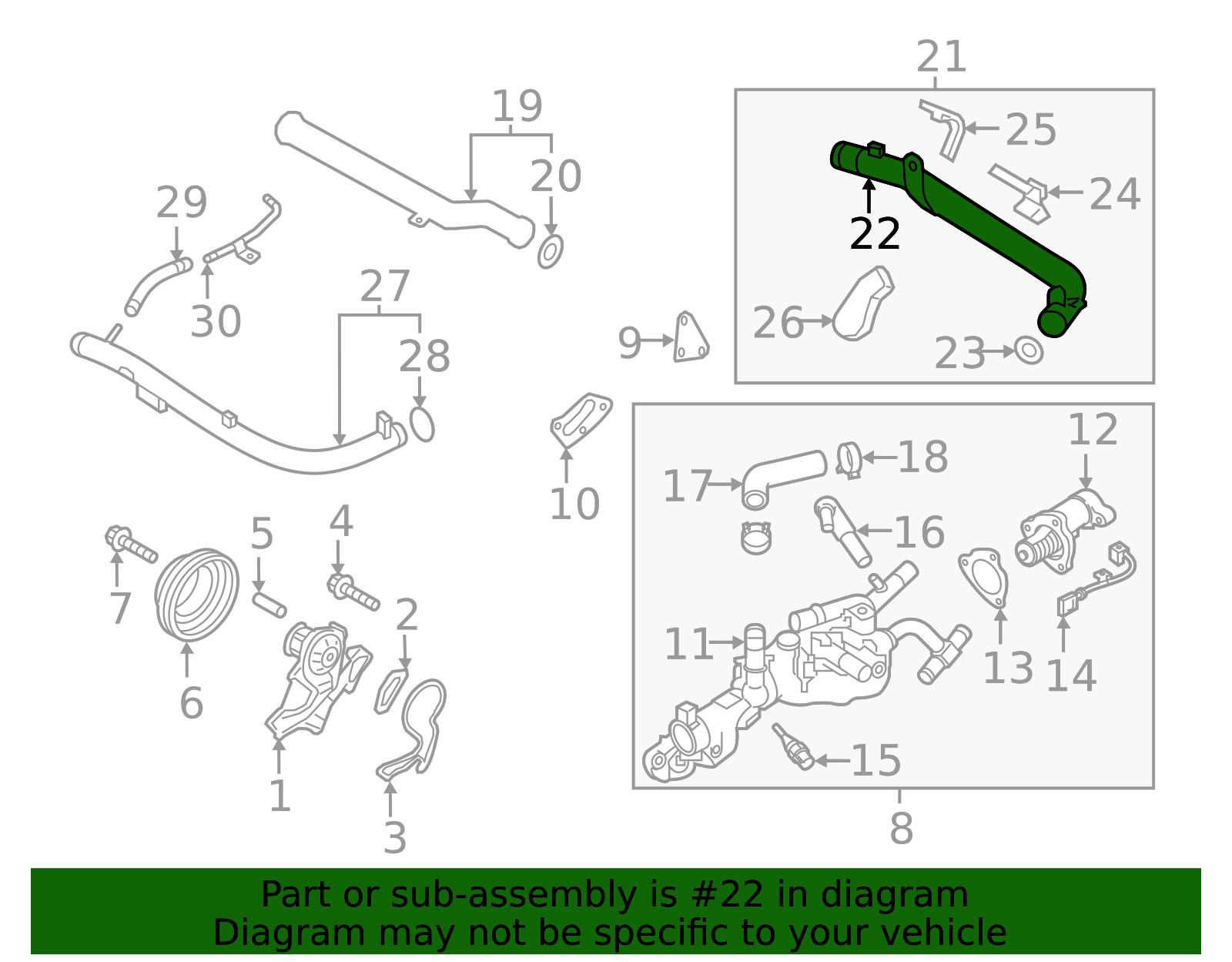 25460-3L100 - High-Quality Engine Coolant Pipe for 2018-2020 Genesis ...