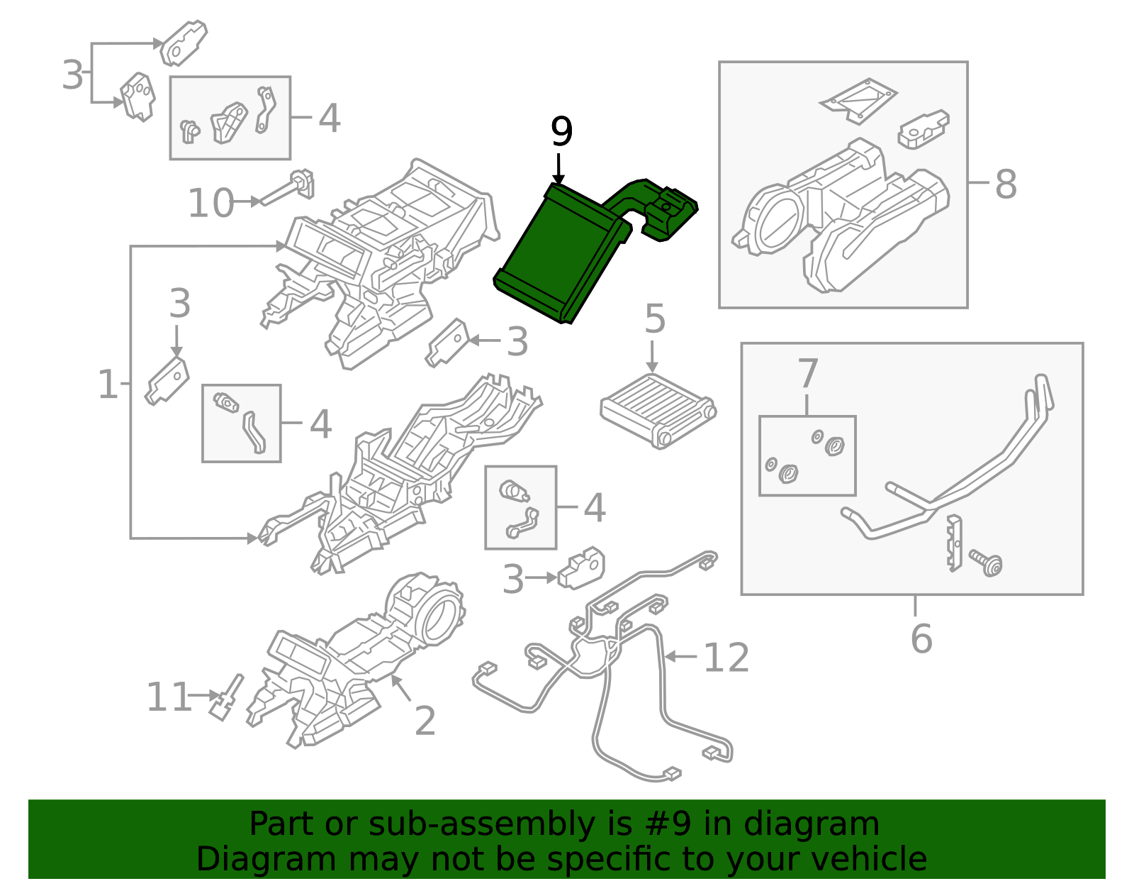 4N0-820-105 - Evaporator Core 2019-2025 Audi | Audi OEM Parts Guy