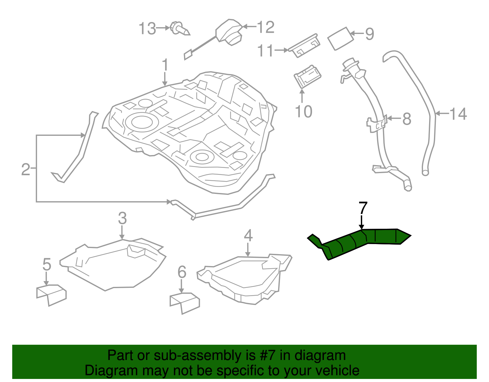 2014-2018 Subaru Forester Heat Shield 42054SG000 | Subaru Parts Guys