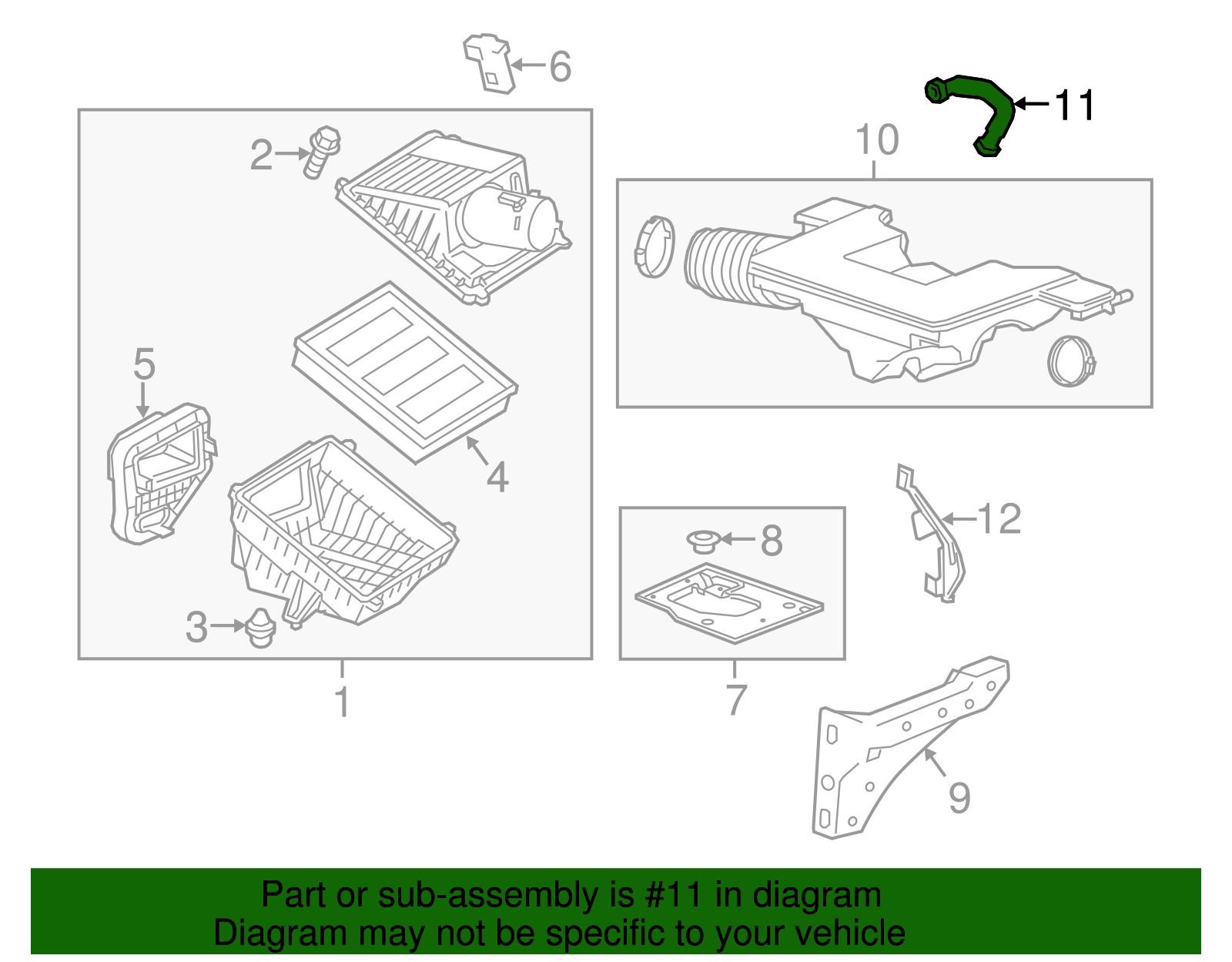 2014-2020 GM Driver Side Positive Crankcase Ventilation (PCV) Tube ...