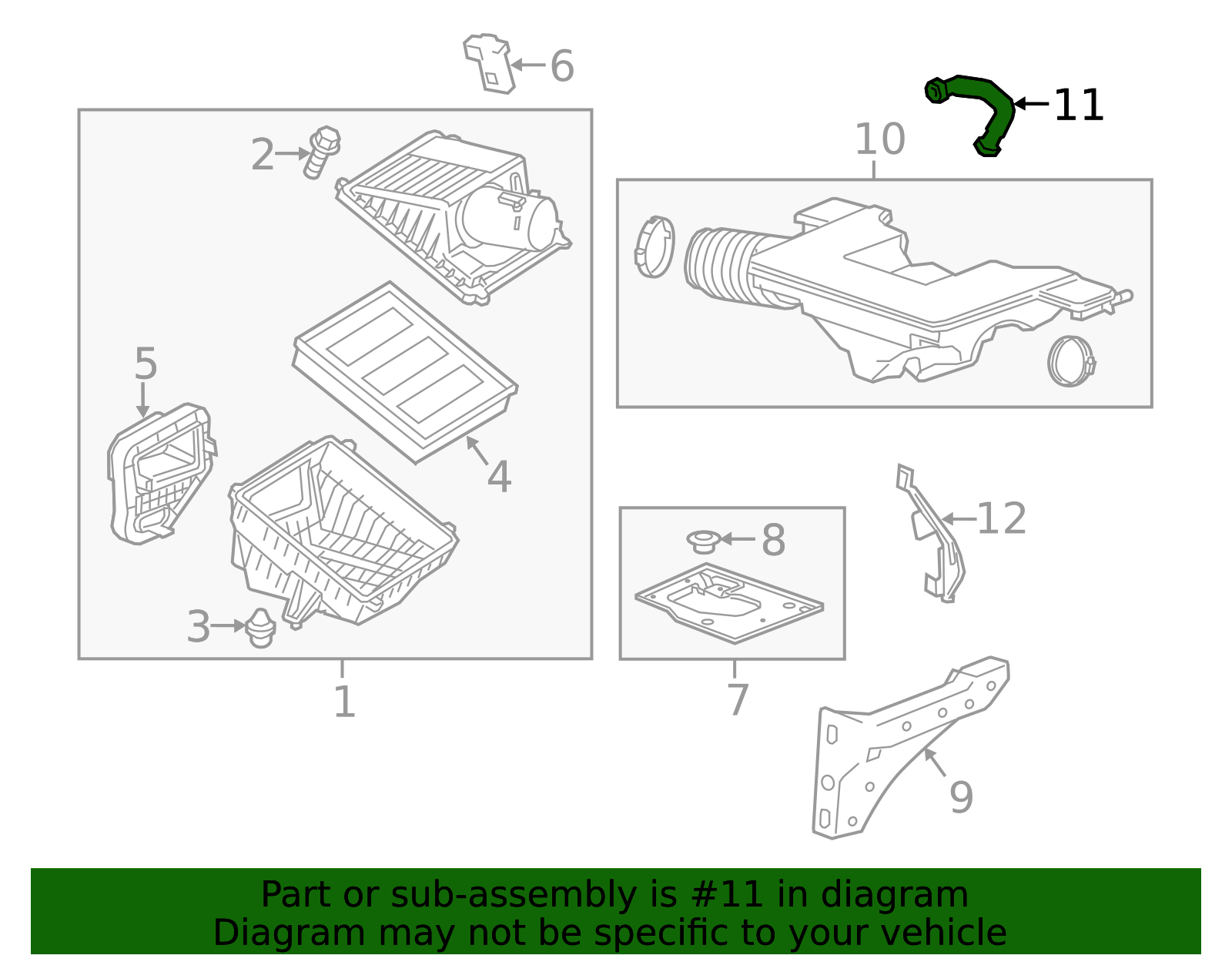 GM Parts: Driver Side Positive Crankcase Ventilation (PCV) Tube (Part ...