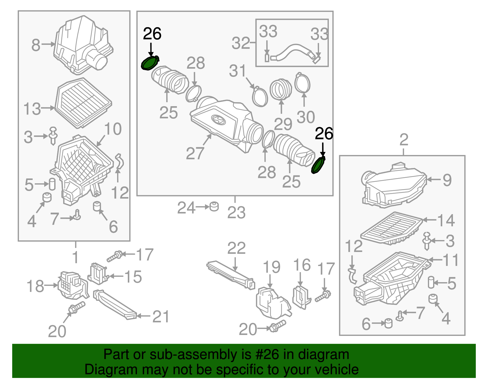 Hyundai - 28192-B1200 - Intake Hose Clamp - 2015-2022 Hyundai | OEM ...