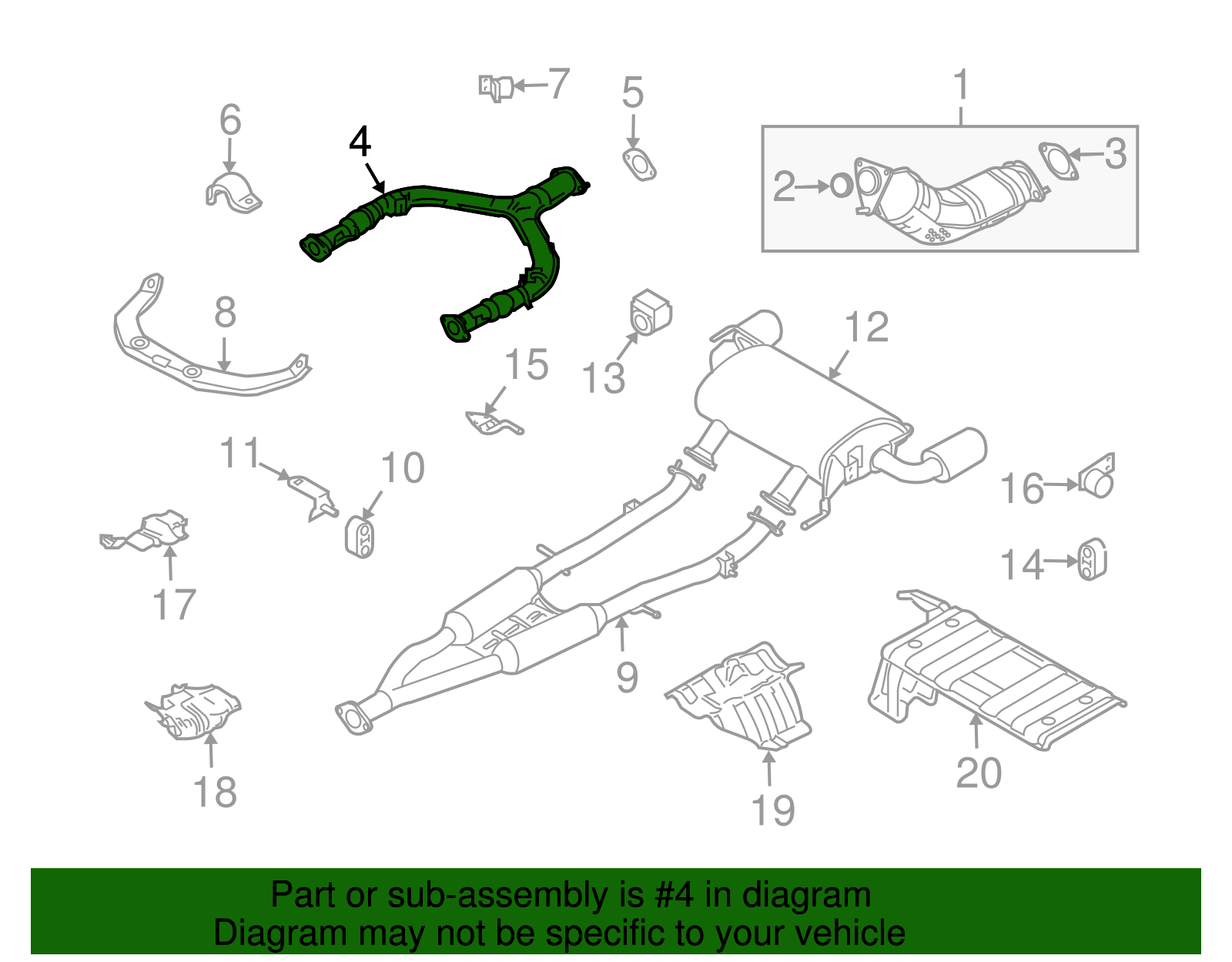 20020-JL00A - Front Pipe 2008-2010 Infiniti | INFINITI Parts ...