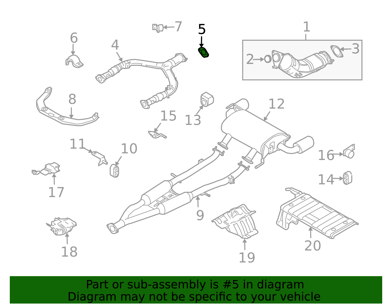 2069265J00 - Exhaust Pipe Connector Gasket 1991-2015 INFINITI ...