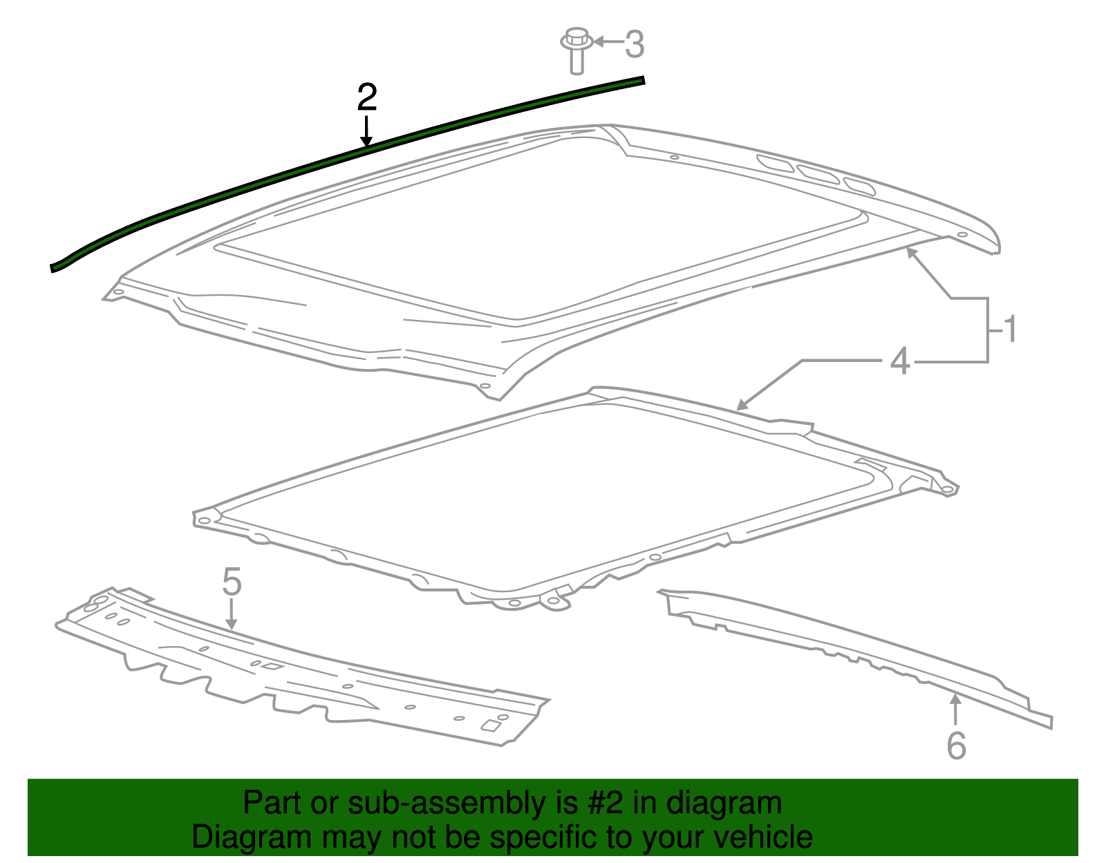 2017-2025 Ford Roof Panel Bracket HC3Z-26537A48-B | OEM Parts Online