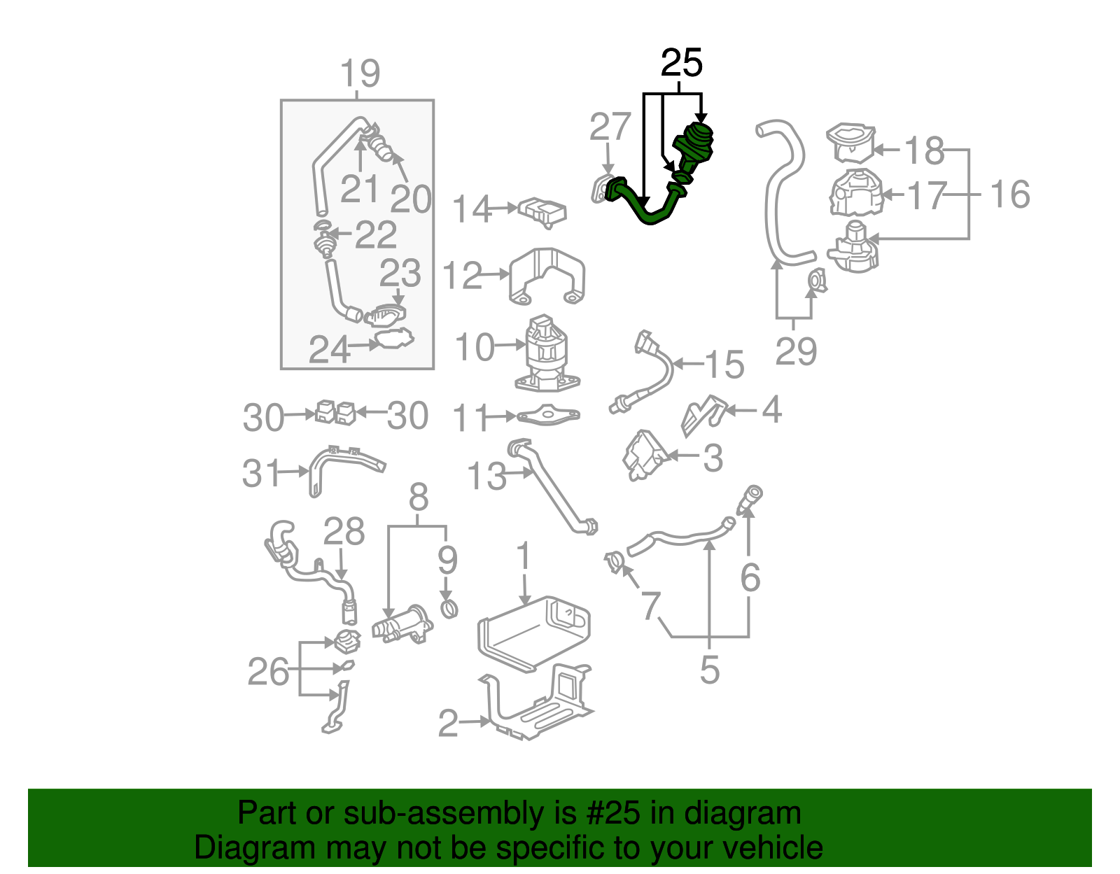 2004-2005 GM Air Injection Valve 12619127 | Capital Chevy Parts