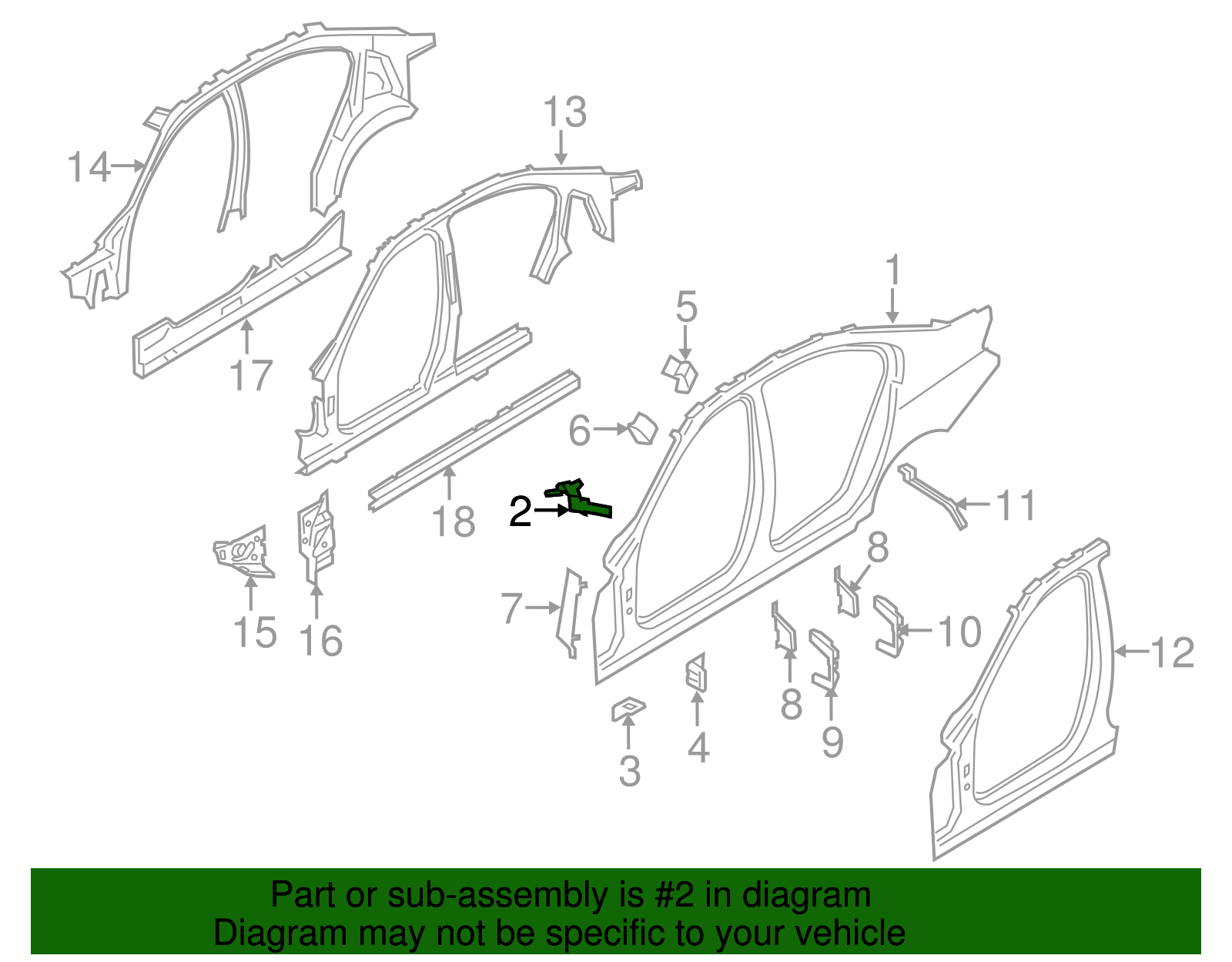 41217298015 - 2012-2019 BMW Uniside Assembly Upper Bracket (41-21-7-298 ...