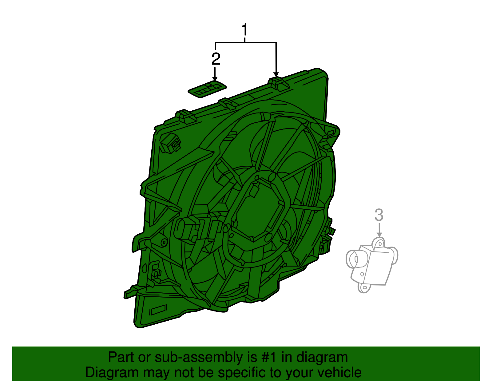 2016-2020 GM Engine Cooling Fan Assembly 85063502 | GM Parts Center