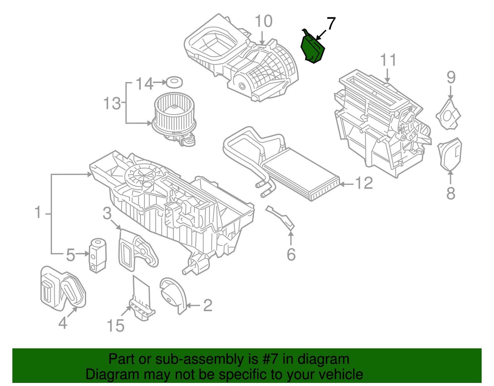 AA5Z-19E616-C - HVAC Air Adjustment Control Motor 2008-2019 Ford | Ford ...