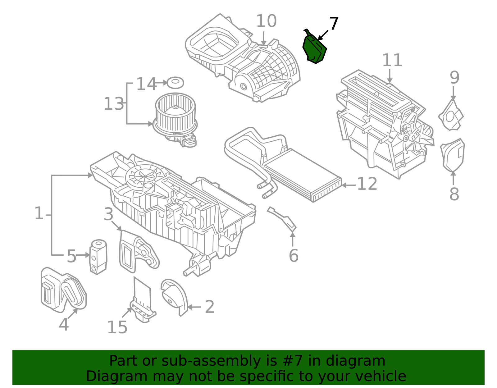 2008-2019 Ford HVAC Air Adjustment Control Motor AA5Z-19E616-C | OEM ...