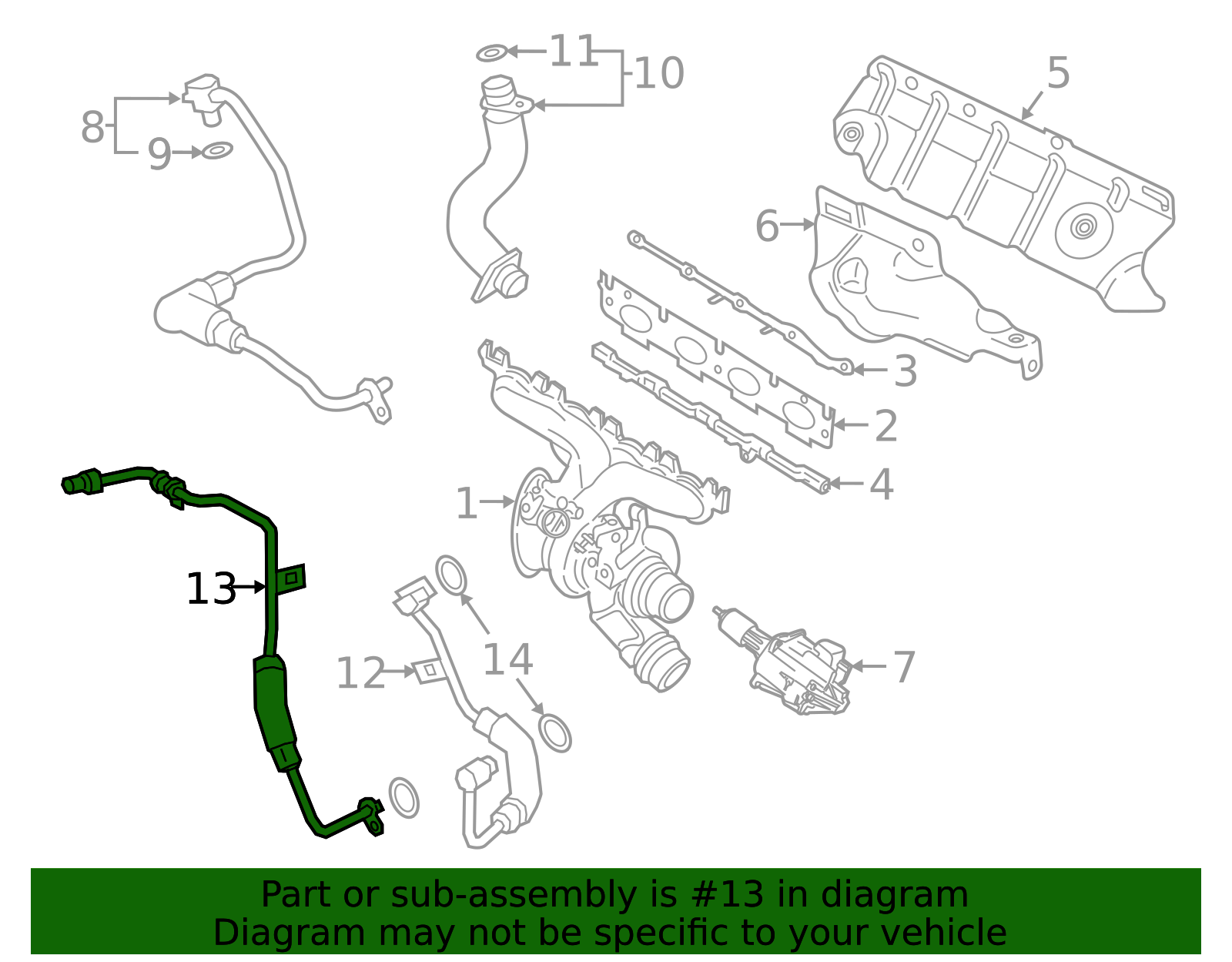 Genuine BMW 11-53-8-854-737 | Coolant Line | FREE Shipping on Most ...