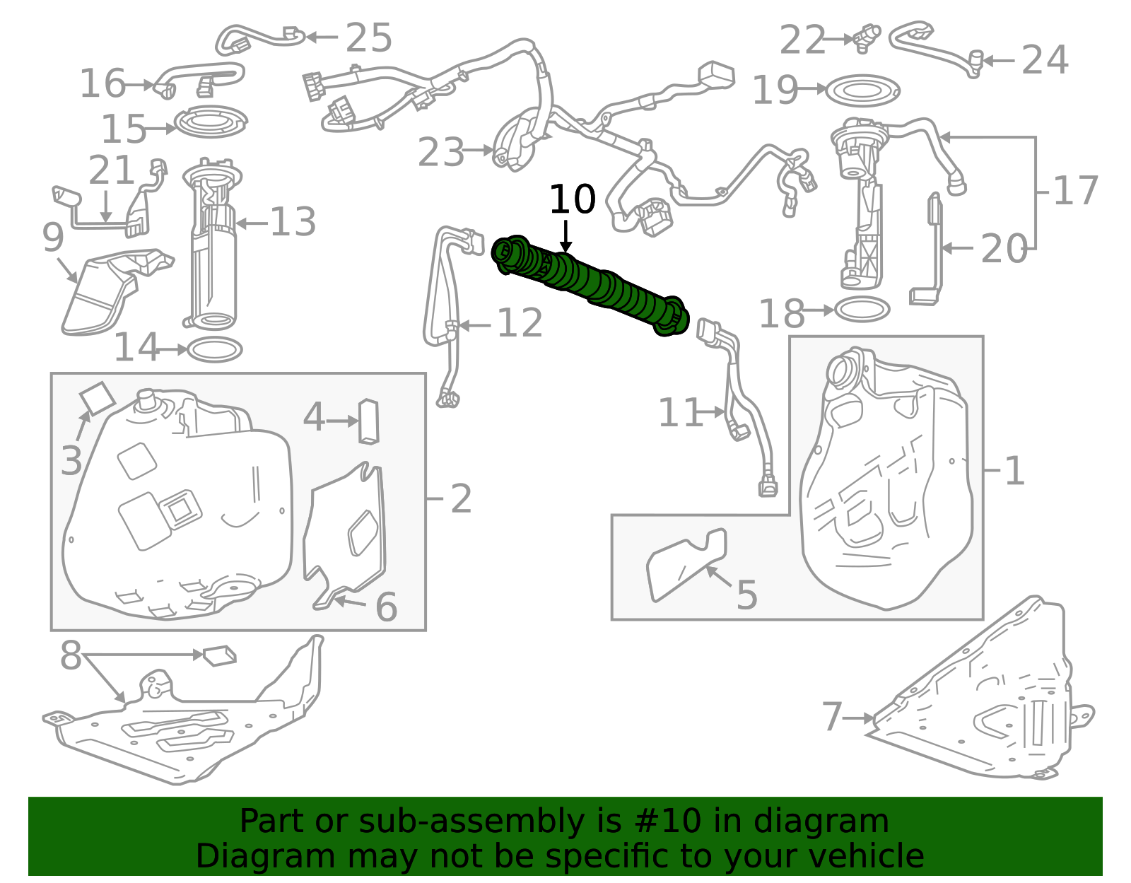 2014-2019 Chevrolet Corvette F (S)Hose (Replaces Part Numbers 84120906 ...