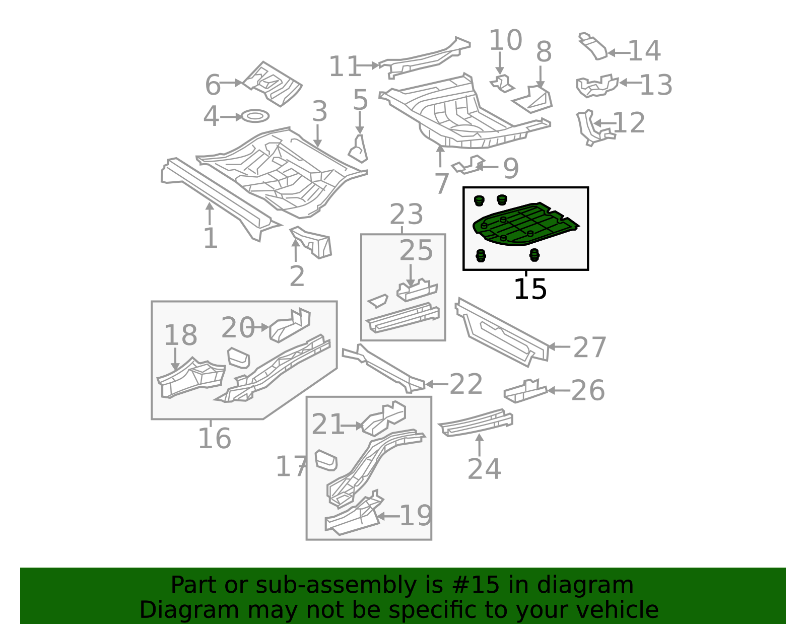 58415-06010 - 2007-2011 Toyota Camry - Skid Plate | Toyota Parts Delivered