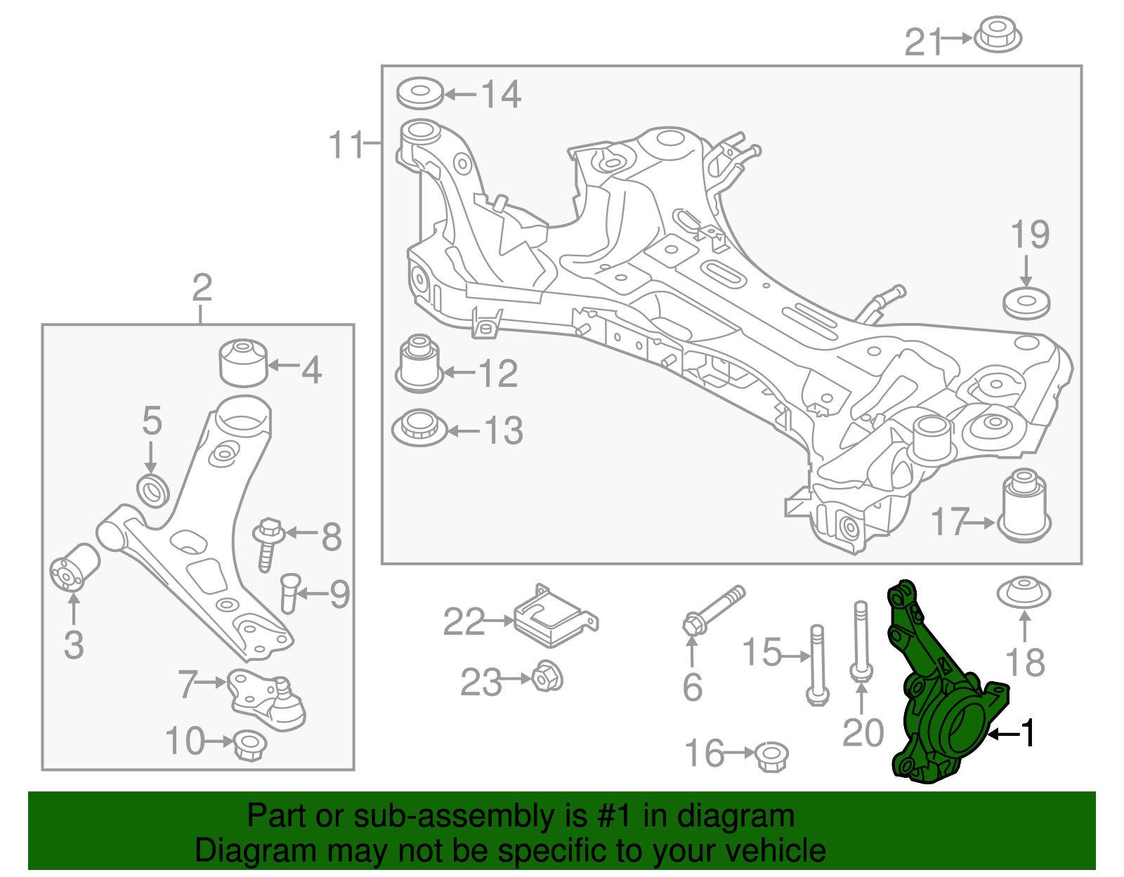 51715-3W600 - Knuckle 2014-2016 Kia Sportage | Kia.Parts Store