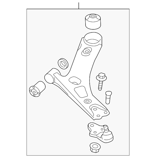 2014-2016 Kia Sportage Lower Control Arm 54501-3W500 | KIA Parts Zone