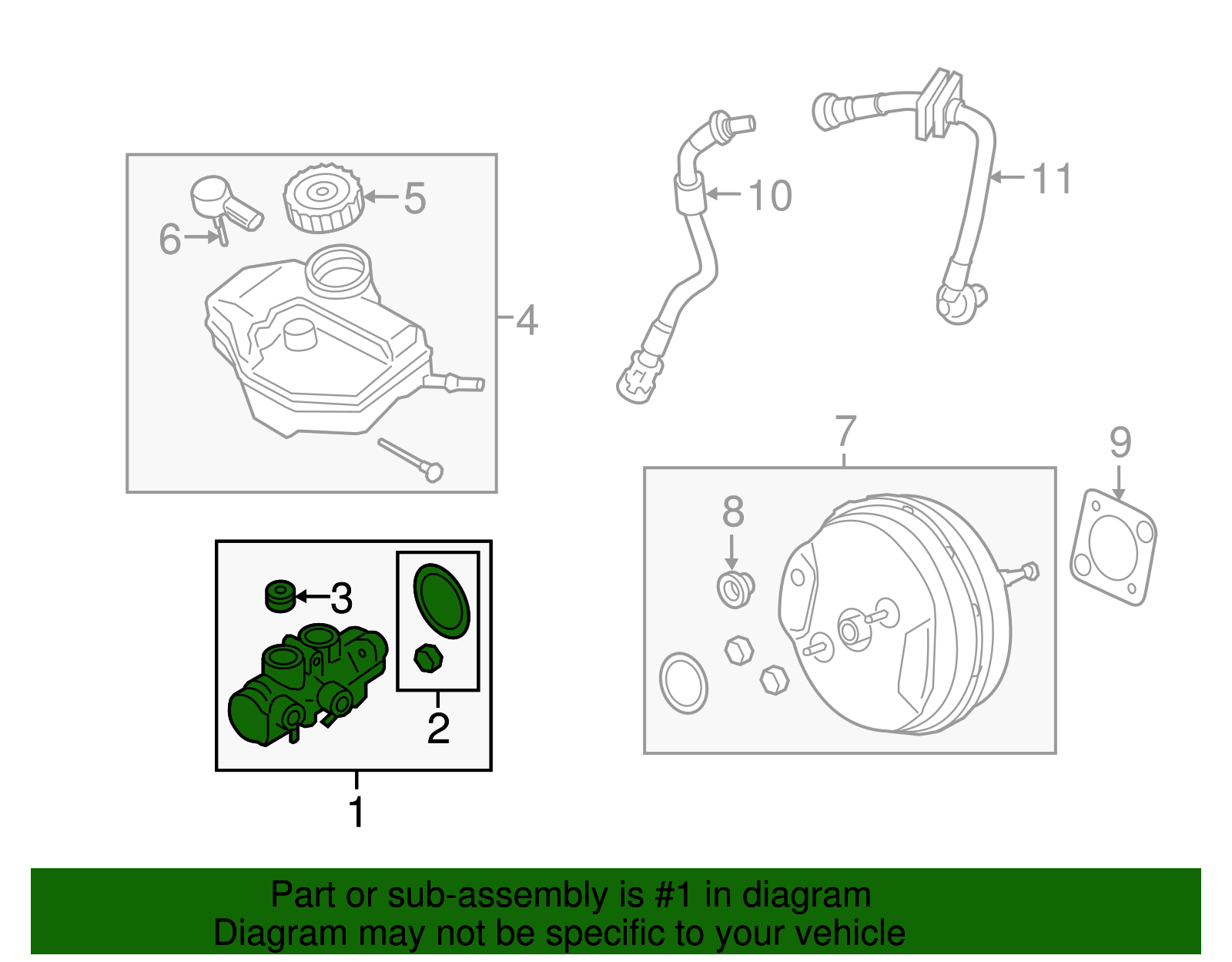 2016-2025 BMW Master Cylinder 34336881095 | OEM Parts Online