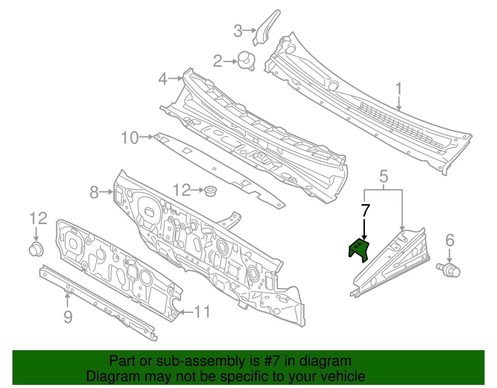 2021-2024 Mitsubishi Upper Outer Rail Bracket 5220AM47 | Mitsubishi Parts Warehouse | Mitsubishi ...