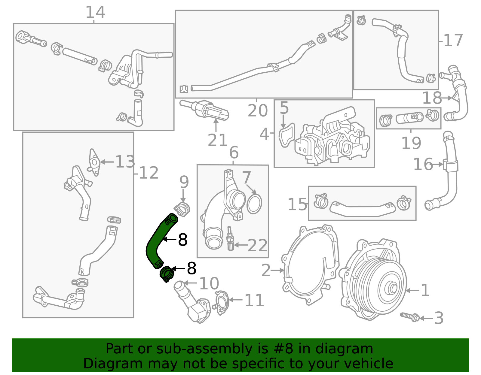2020-2025 GM Thermal Bypass Hose 55496921 | Chevy Parts Pros
