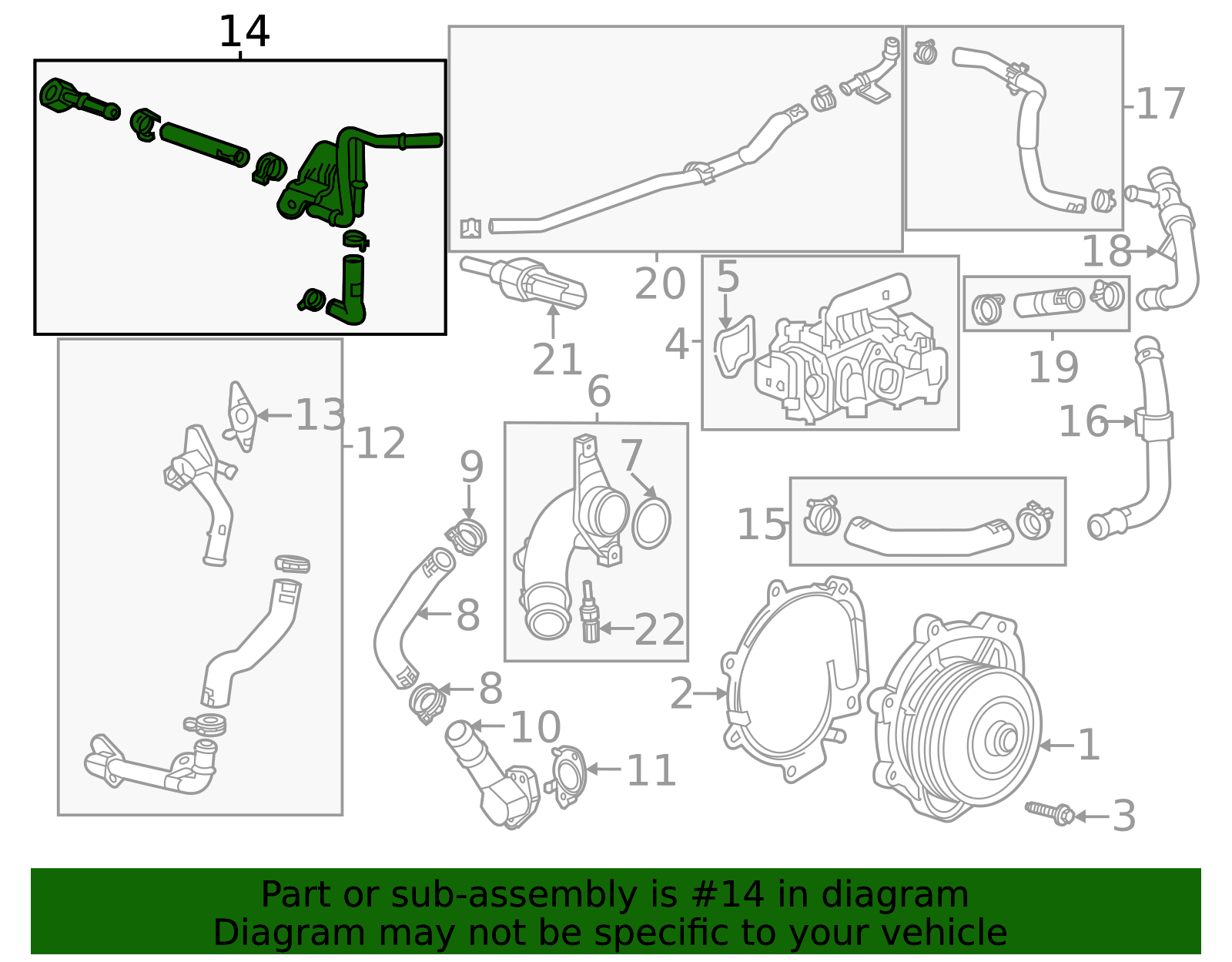 40009054 - 2020-2024 GM - Engine Coolant Air Bleed Hose | Partners Chevy