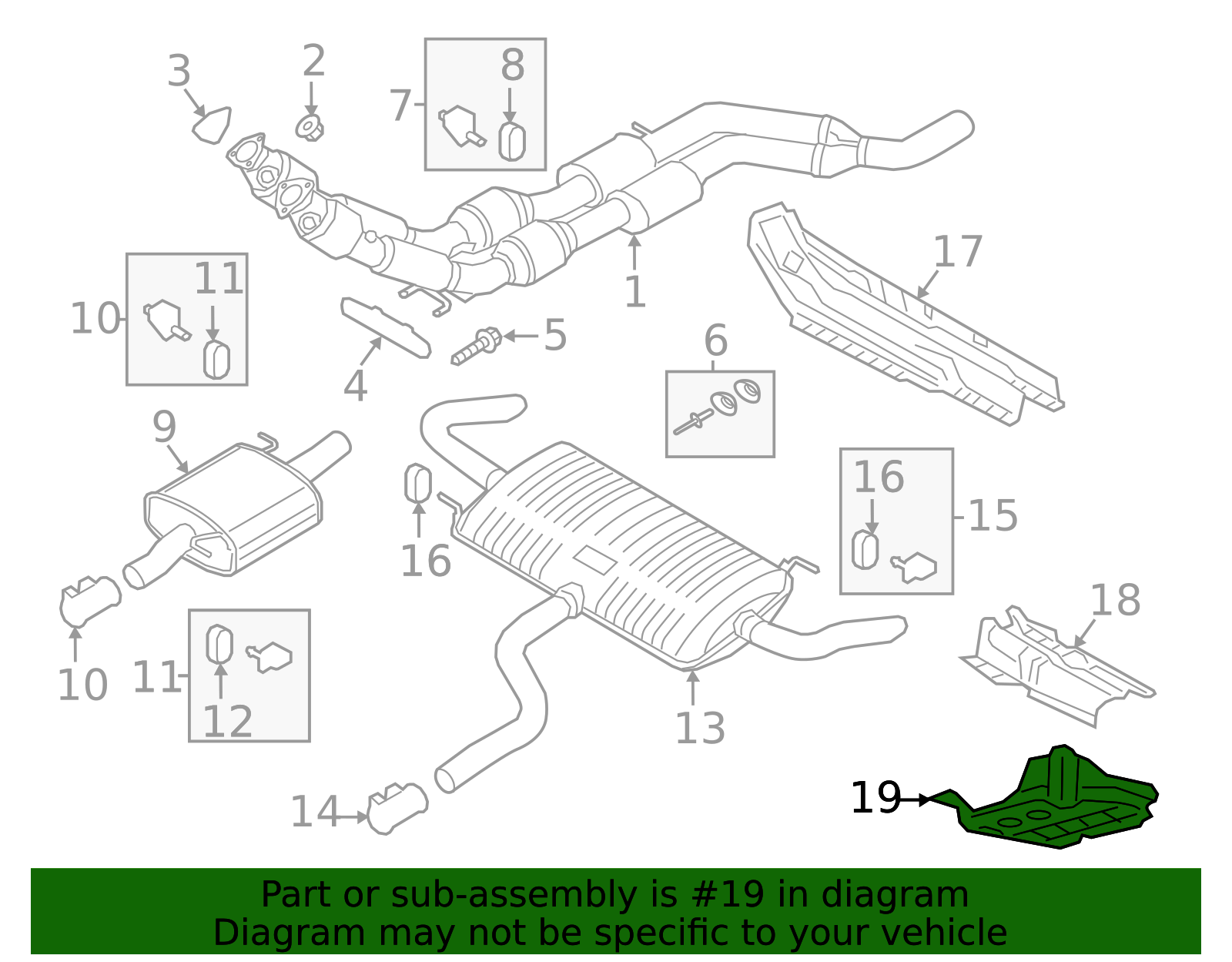3QF-825-711-A - Heat Shield 2020-2025 Volkswagen Atlas Cross Sport ...