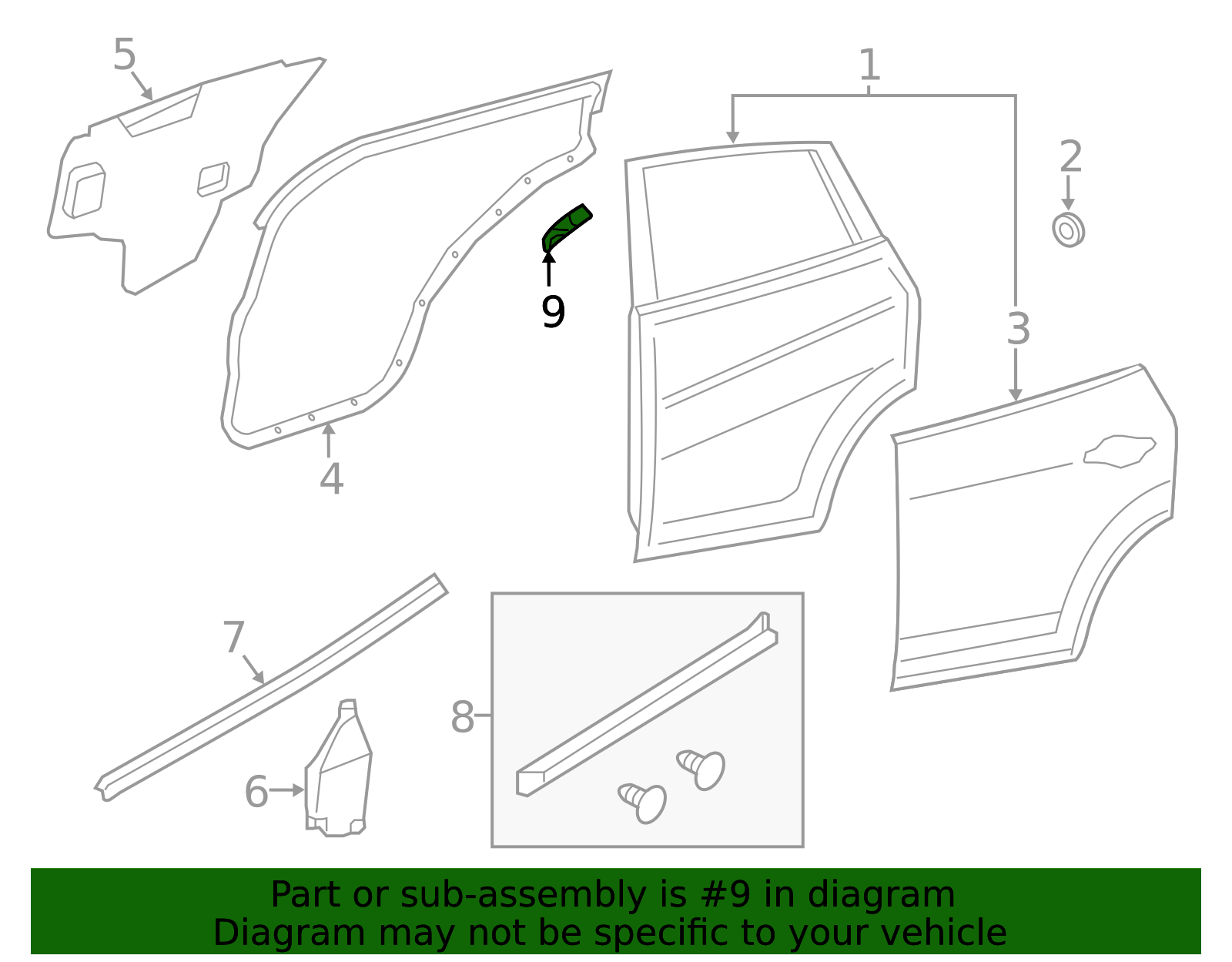 822D4-DF30A - Corner Cover 2017-2023 Nissan | Official Nissan Parts Store