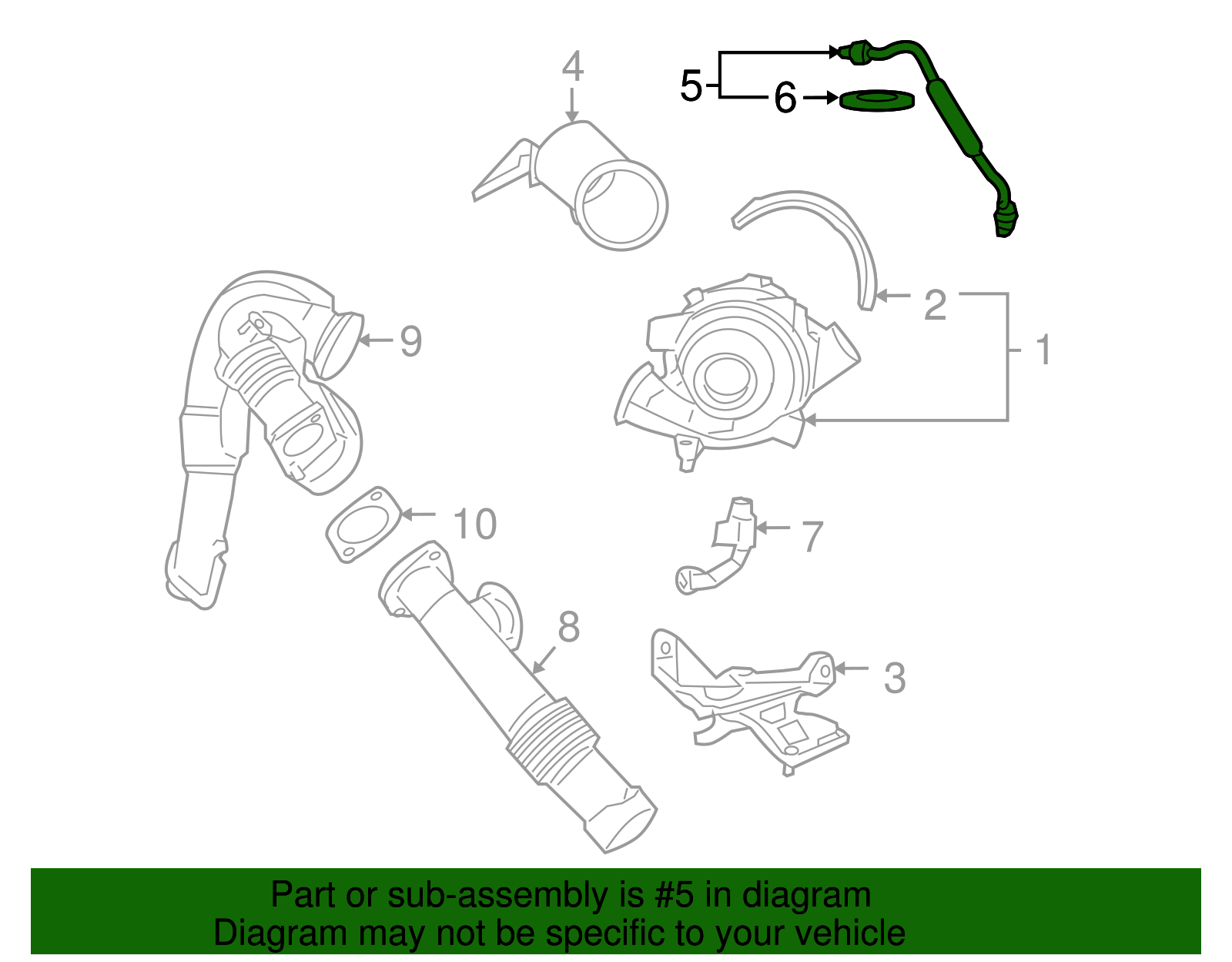 2003-2010 Ford Oil Feed Tube 3C3Z-9T516-A | OEM Parts Online