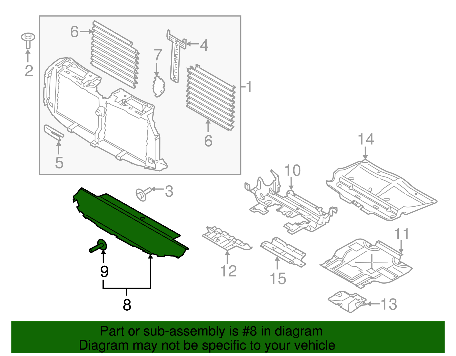 2015-2017 Ford F-150 Lower Deflector FL3Z-8327-F | Ford OEM Parts Outlet