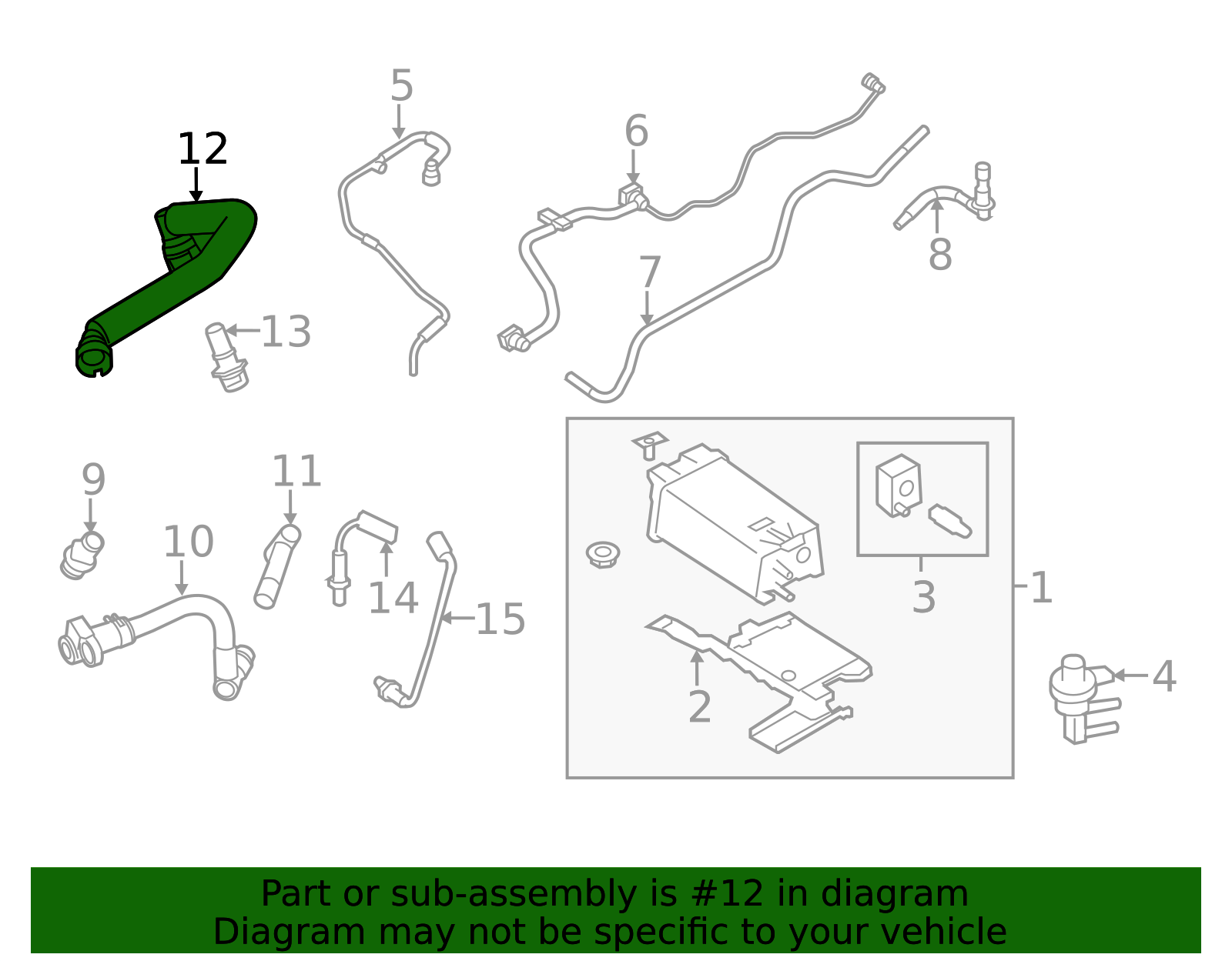 Genuine OEM Ford Part - PCV Valve Hose BB5Z-6758-A | Genuine OEM Ford ...