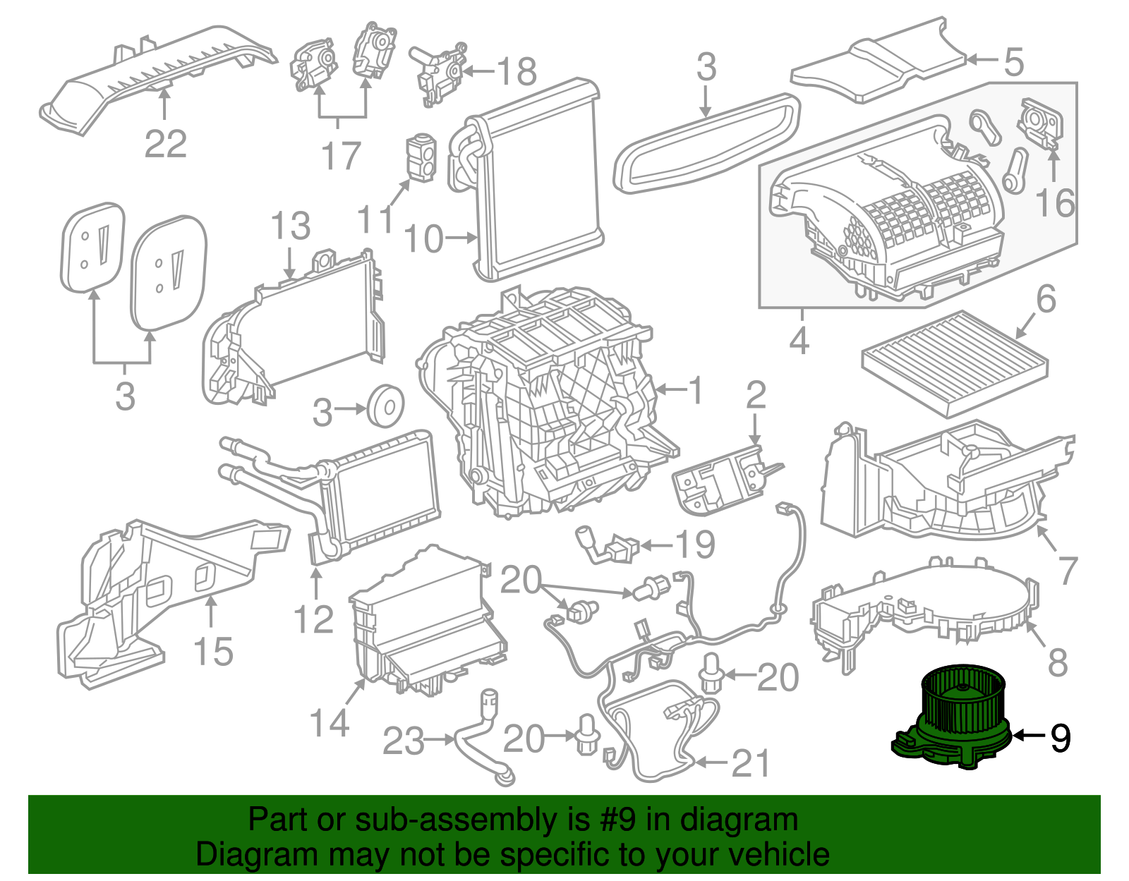 2019-2025 GM Blower Motor 85654345 | Capital Chevy Parts