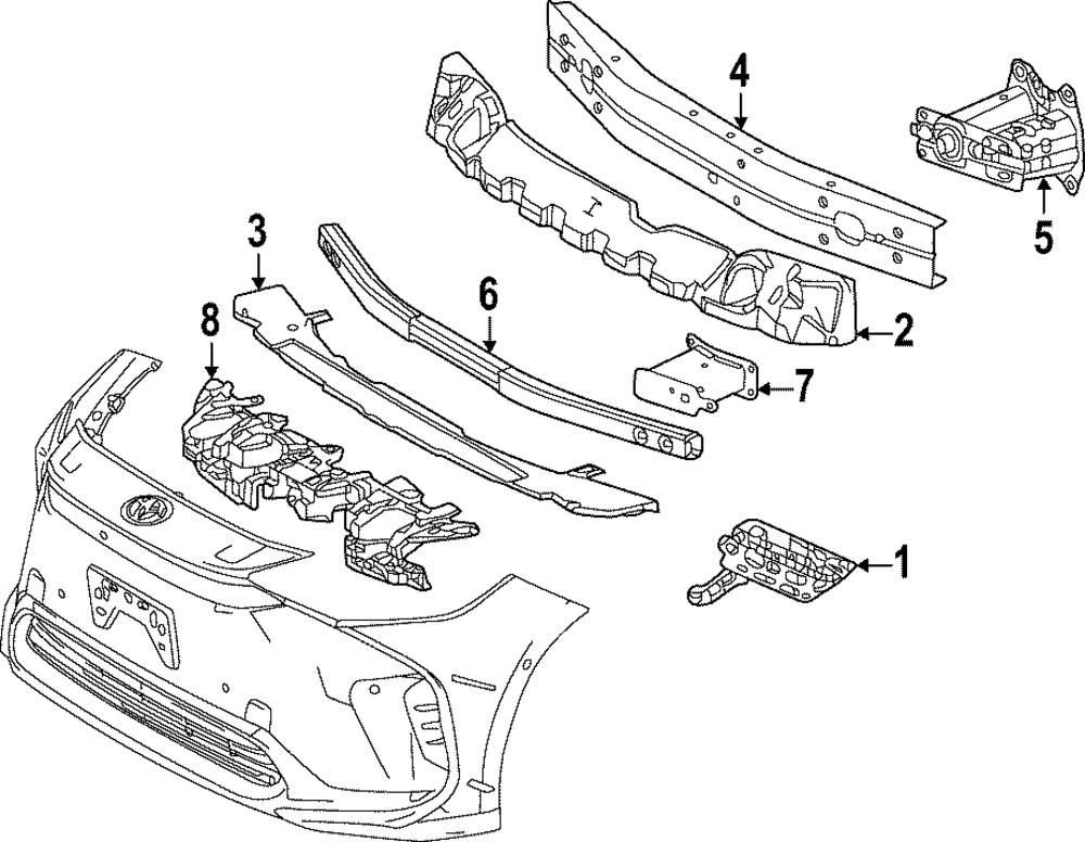 53115-42040 - Center Support 2023-2025 Toyota bZ4X | Brantford Toyota Parts