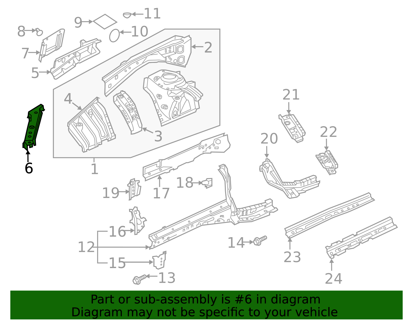 F2520-9CMMA - Support Assembly-Radiator Core Side, Right-hand 2019-2020 ...