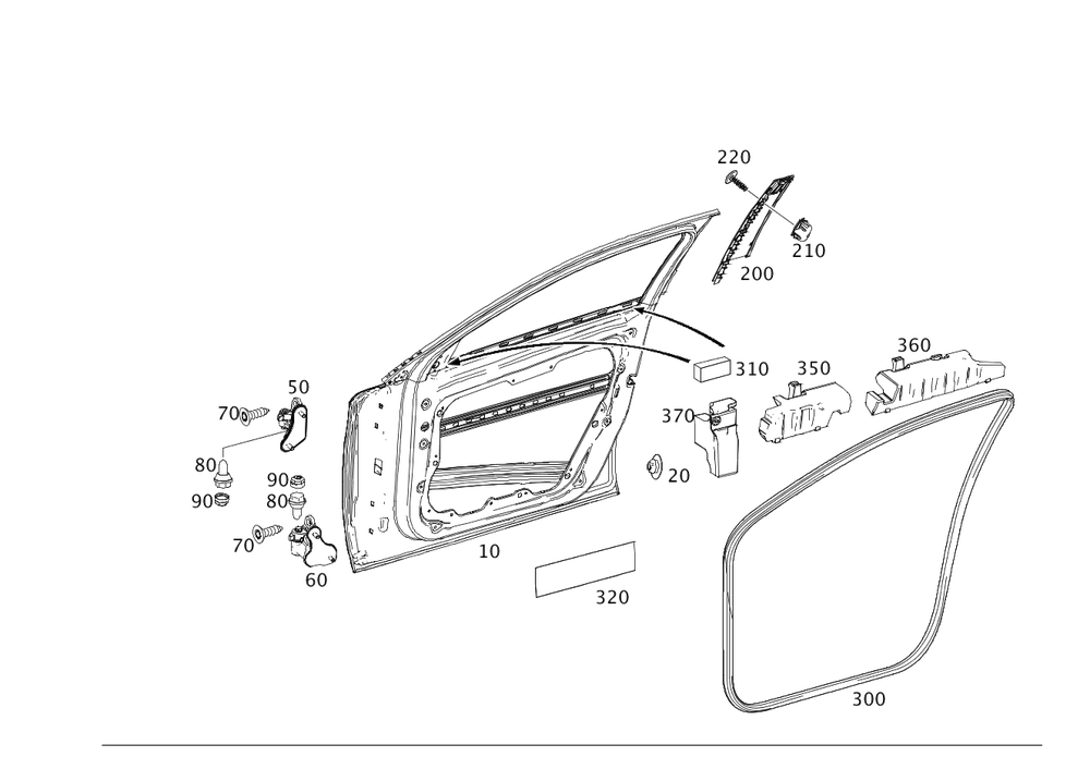246-720-03-37 - Hinge Mercedes-Benz OE Parts
